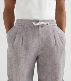 Brunello Cucinelli Hemp-linen Bermuda Shorts