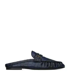 Saint Laurent Le Loafer Mules - Blue