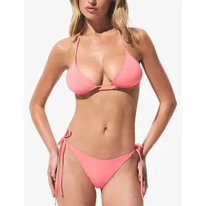 SKIMS Signature Swim Triangle Bikini Top - Melon