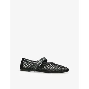 Senso Carina Woven Ballet Flats With Mary Jane Strap - Black