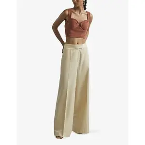 REISS X Atelier Farley Suede Bustier Top