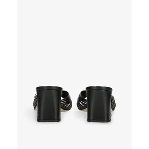Valentino Garavani Knot Detail Leather Mules