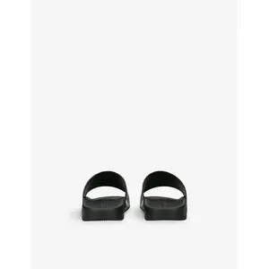 Burberry Checked Rubber Sliders - Black/comb