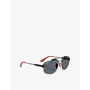 Ray-ban Square Frame Metal Sunglasses - Black