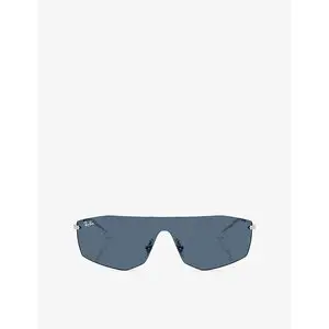 Ray-ban Irregular-frame Metal Sunglasses - Silver
