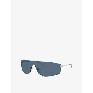 Ray-ban Irregular-frame Metal Sunglasses - Silver