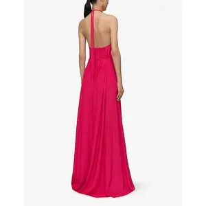 JOSEPH Halterneck Crepe Maxi Dress
