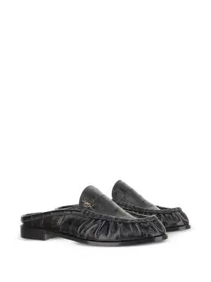 Saint Laurent Le Loafer Mules - Black