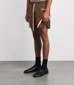 CHERRY LOS ANGELES Logo Running Shorts - Brown