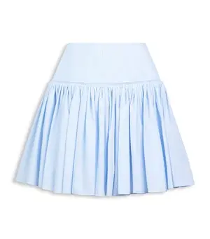 Alaïa Cotton Poplin Basque Mini Skirt