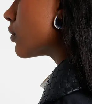 Bottega Veneta Disc Sterling Earrings
