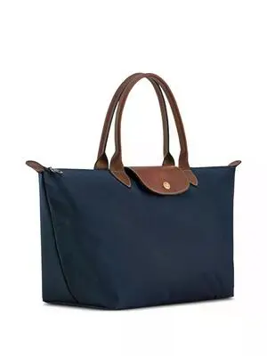 Longchamp Le Pliage Leather-trim Shoulder Bag - Blue