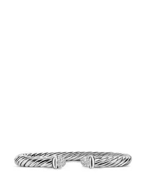 David Yurman Cable Flex Diamond Bracelet - Silver