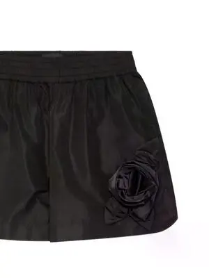 Simone Rocha Rose Appliqué Shorts