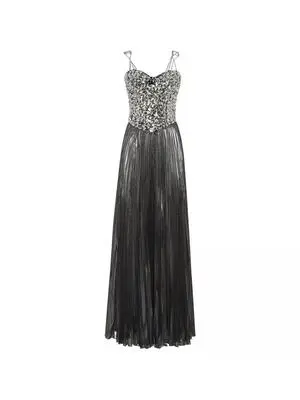 Philipp Plein Embellished Maxi Dress - Silver