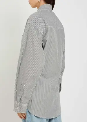 AGOLDE Striped Cotton-poplin Shirt