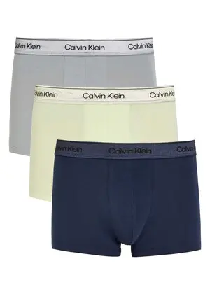Calvin Klein Icon Metallic Stretch-cotton Trunks - Multicoloured