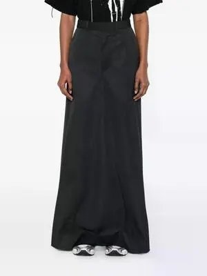MAISON MARGIELA Maxi Skirt With Layered Design And Rear Tie Fastening