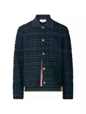 Thom Browne 4-bar Tweed Utility Shirt Jacket