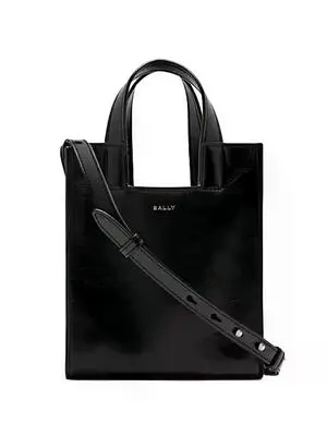 Bally Easy Logo-print Leather Tote Bag - Black