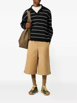 AMI Paris Striped Cotton Polo