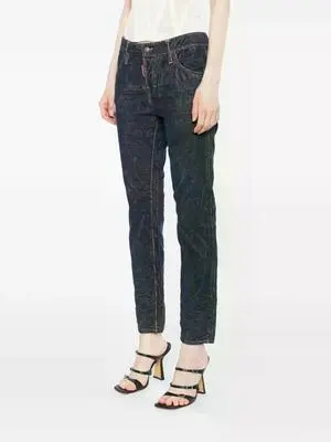 Dsquared2 Whiskered Logo-tag Jeans