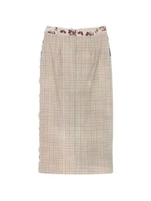 Antonio Marras Patchwork Floral Print Midi Skirt