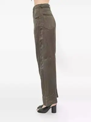 Andrea Ya'aqov High-cuff Wide-leg Trousers