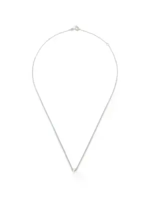 Le Gramme Initial Pendant Necklace - Silver