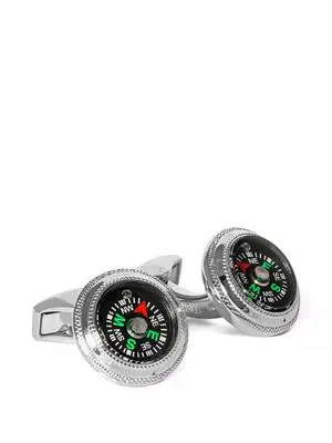 Tateossian Compass Cufflinks - Silver