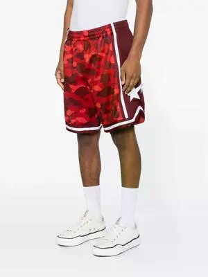 A BATHING APE Abc Camo Mesh Basketball Shorts