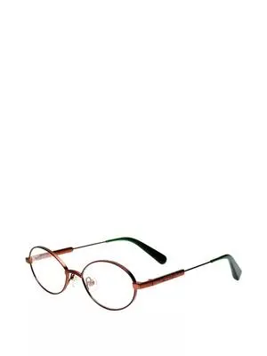Jacquemus Meunier Oval Eyeglasses - Brown