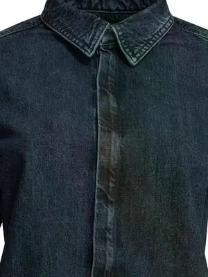 SA SU PHI Denim Shirt With Concealed Fastening