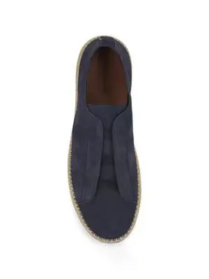 Zegna Triple Stitch Suede Espadrilles