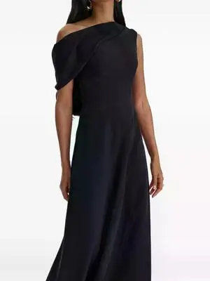 MOOS STUDIO Off-shoulder Panelled Gown