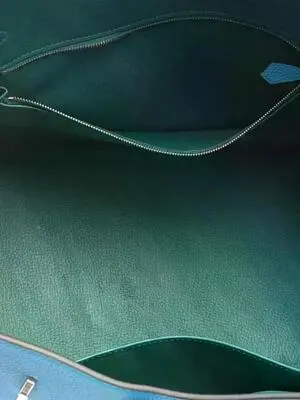 Hermès 35cm Togo Birkin Retourne Handbag - Blue