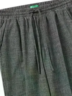 BENETTON Prince Of Wales Check-pattern Straight-leg Trousers