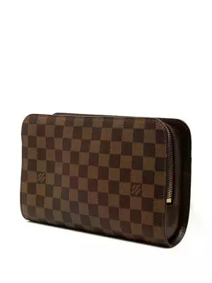 LOUIS VUITTON Damier Ebene Saint Louis Pochette Clutch Bag