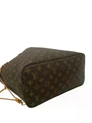 LOUIS VUITTON Monogram Neverfull Mm Tote Bag - Brown