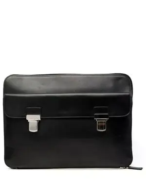 Saint Laurent Leather Clutch Bag - Black