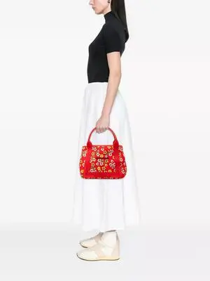 Balenciaga Canvas Floral Print Tote Bag