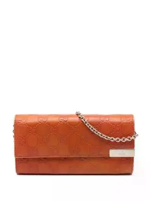 Gucci 2000-2015 Guccissima Dice Wallet On Chain Shoulder Bag