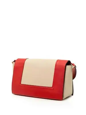 Celine Medium Shiny Smooth Calfskin Frame Shoulder Bag - Red