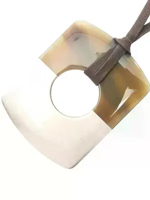 Hermès Dalva Pendant Necklace In Lacquered Buffalo Horn