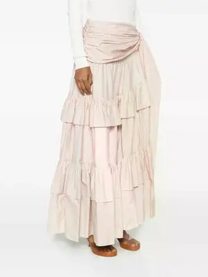 Chloé Ruffled Tiered Maxi Skirt