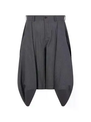 Comme Des Garçons Draped Pinstripe Trousers