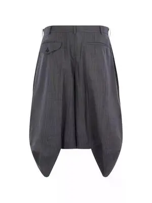 Comme Des Garçons Draped Pinstripe Trousers