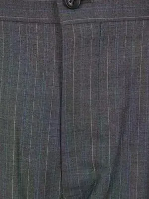 Comme Des Garçons Draped Pinstripe Trousers