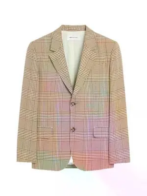 AMI Paris Wool Prince Of Wales Straight Jacket