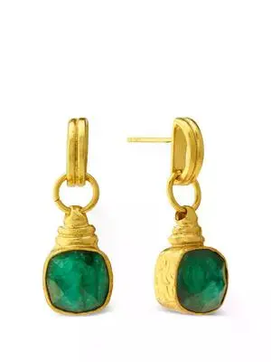 OTTOMAN HANDS Eleanor Emerald Drop Earrings - Gold